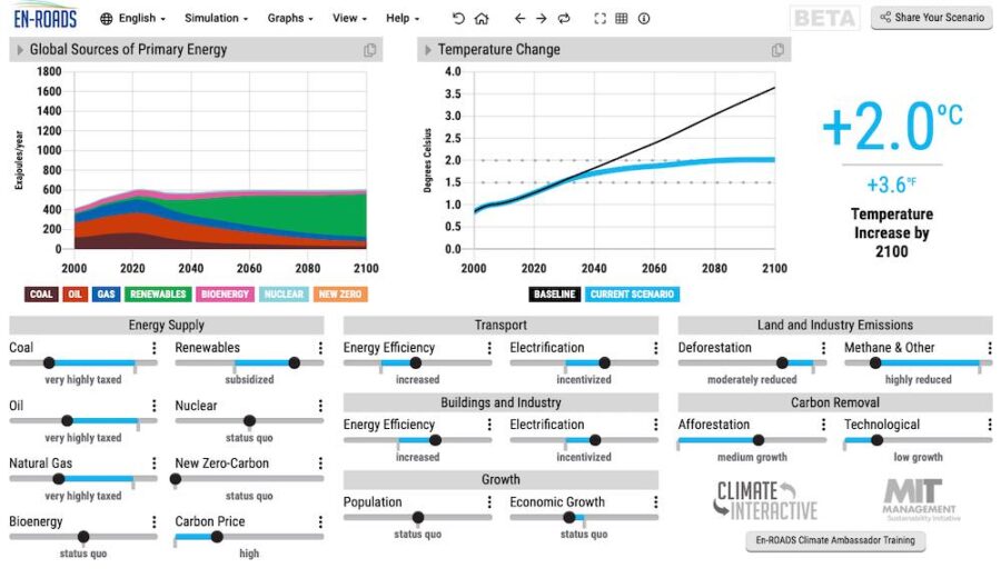 Experience En-ROADS – The Climate Initiative